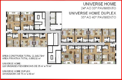 Imóveis Novos em Curitiba no estado do Paraná: Universe Life Square [1 ...
